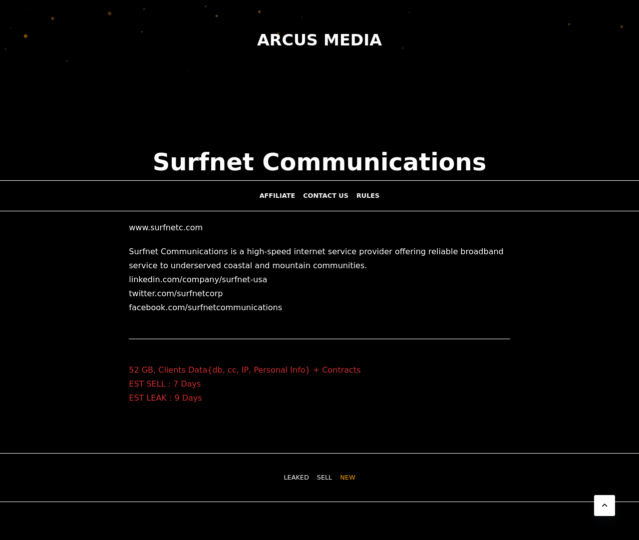arcus media details